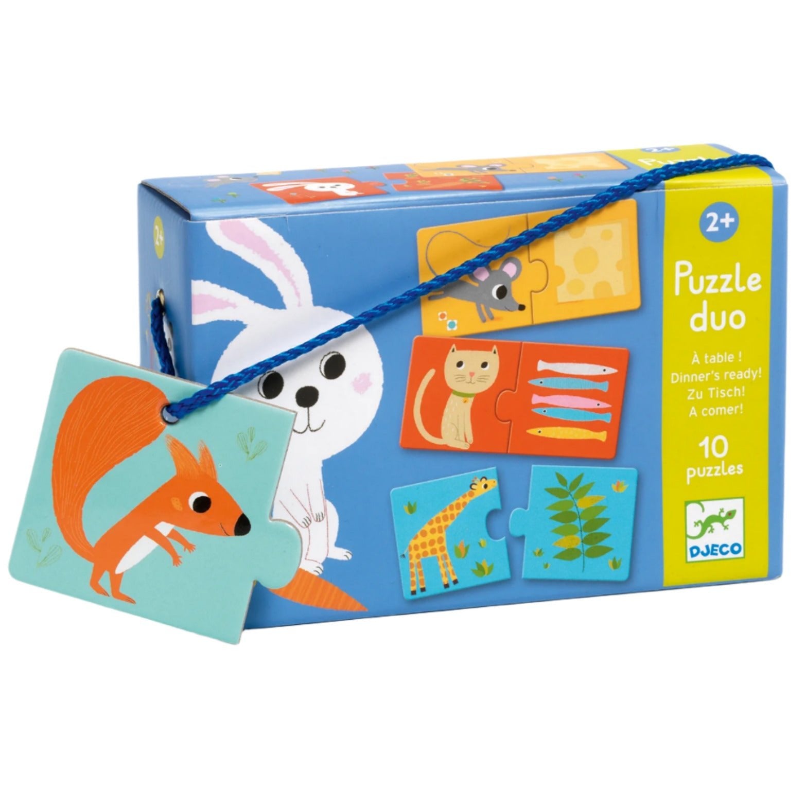 Djeco Eerste legpuzzels Puzzle Duo A Table! - set van 10 - In den Olifant