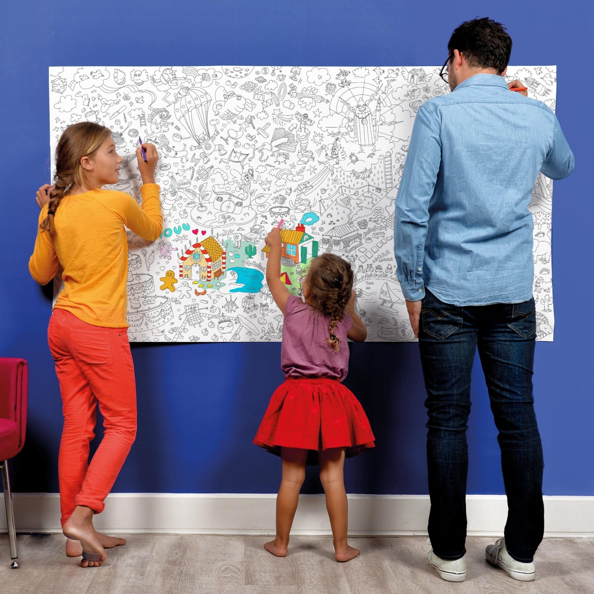 Omy Kleurposter Giant Coloring Rolls XXL - Fantastic - In den Olifant